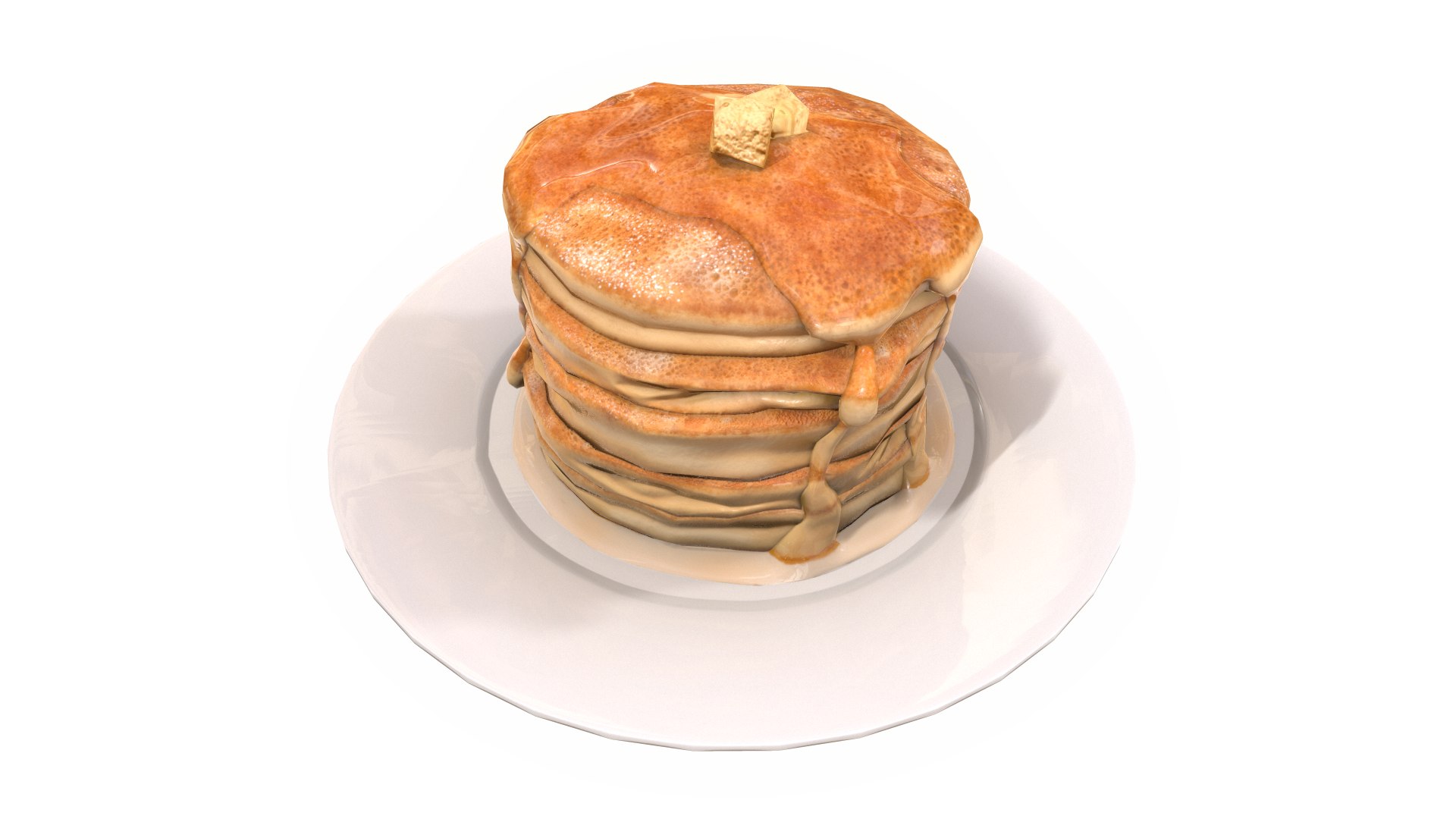Pancake 3D Model - TurboSquid 2036642