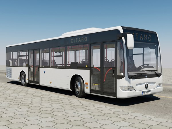 3d model realistic mercedes-benz citaro 2011