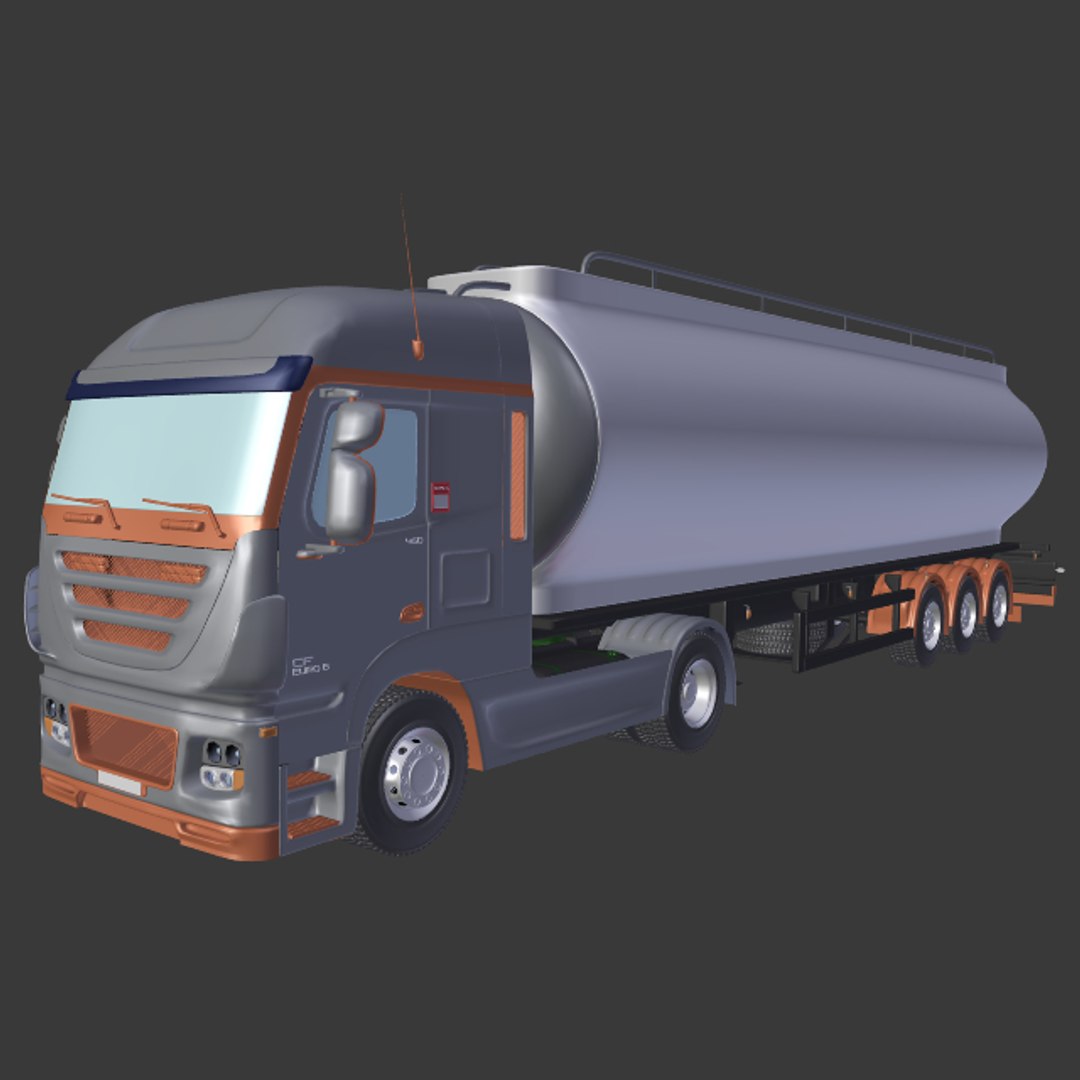3D Fuel Truck Model - TurboSquid 1464340