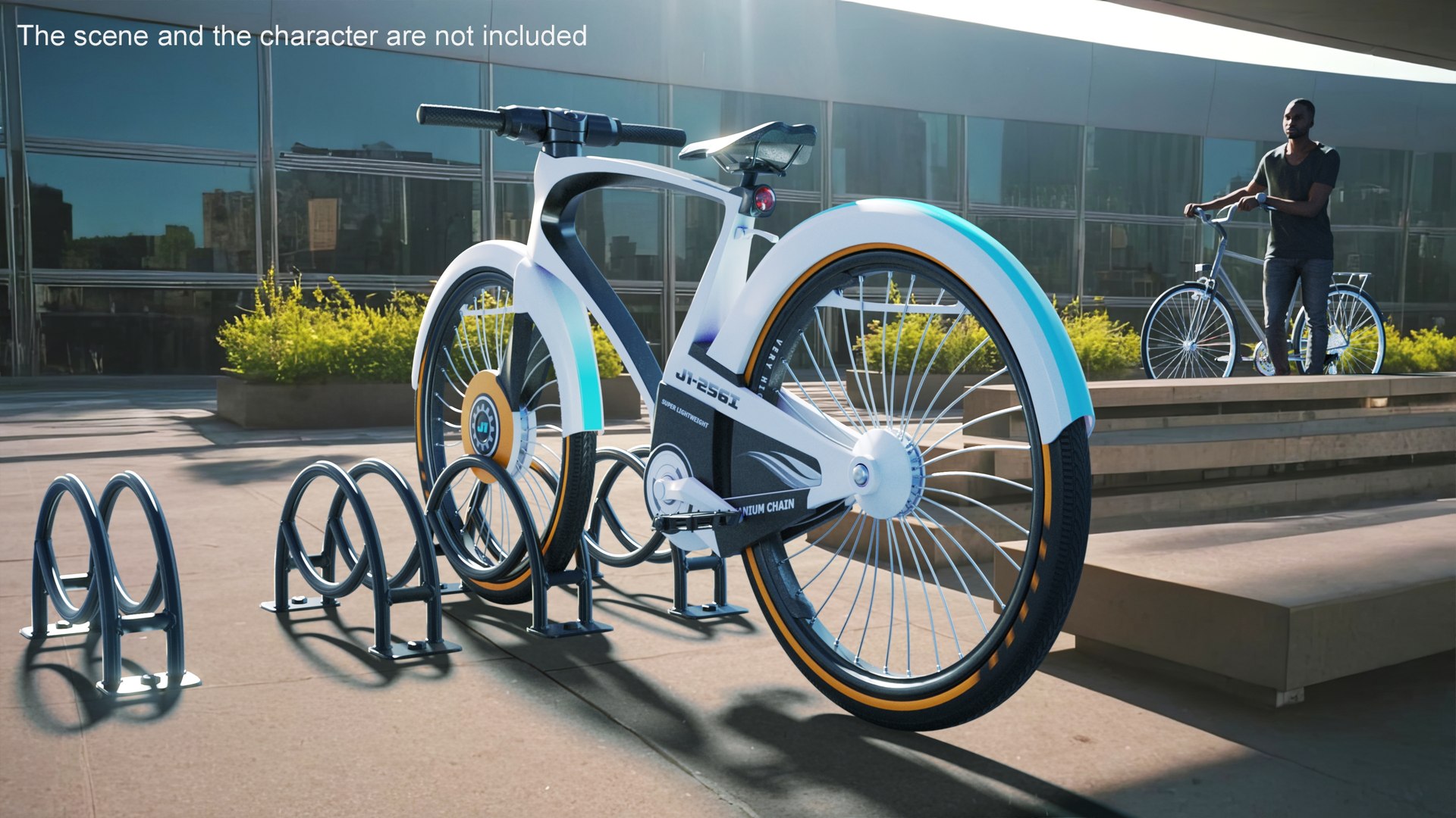 3D Futuristic Urban Bicycle White - TurboSquid 2236741