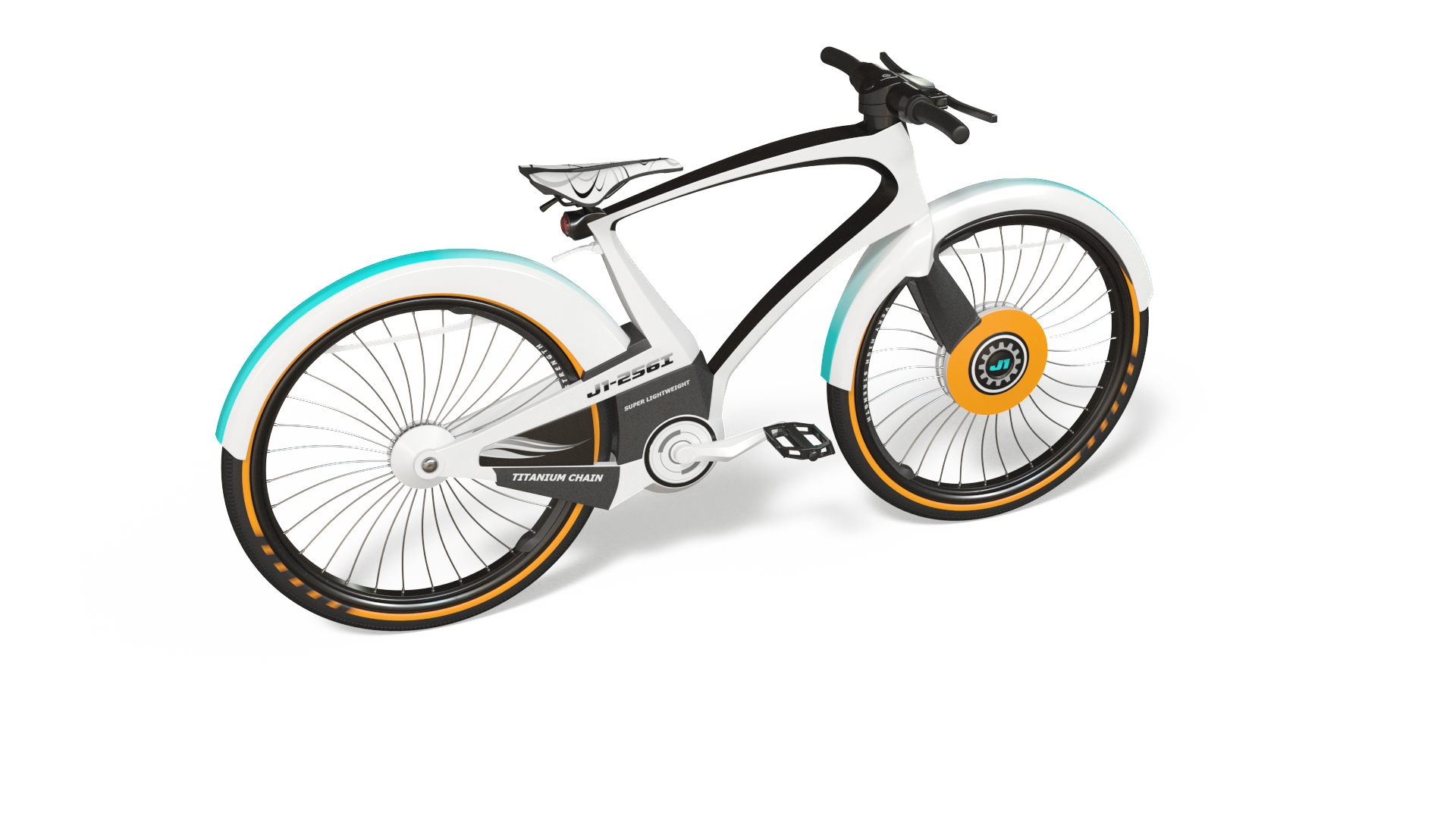 3D Futuristic Urban Bicycle White - TurboSquid 2236741