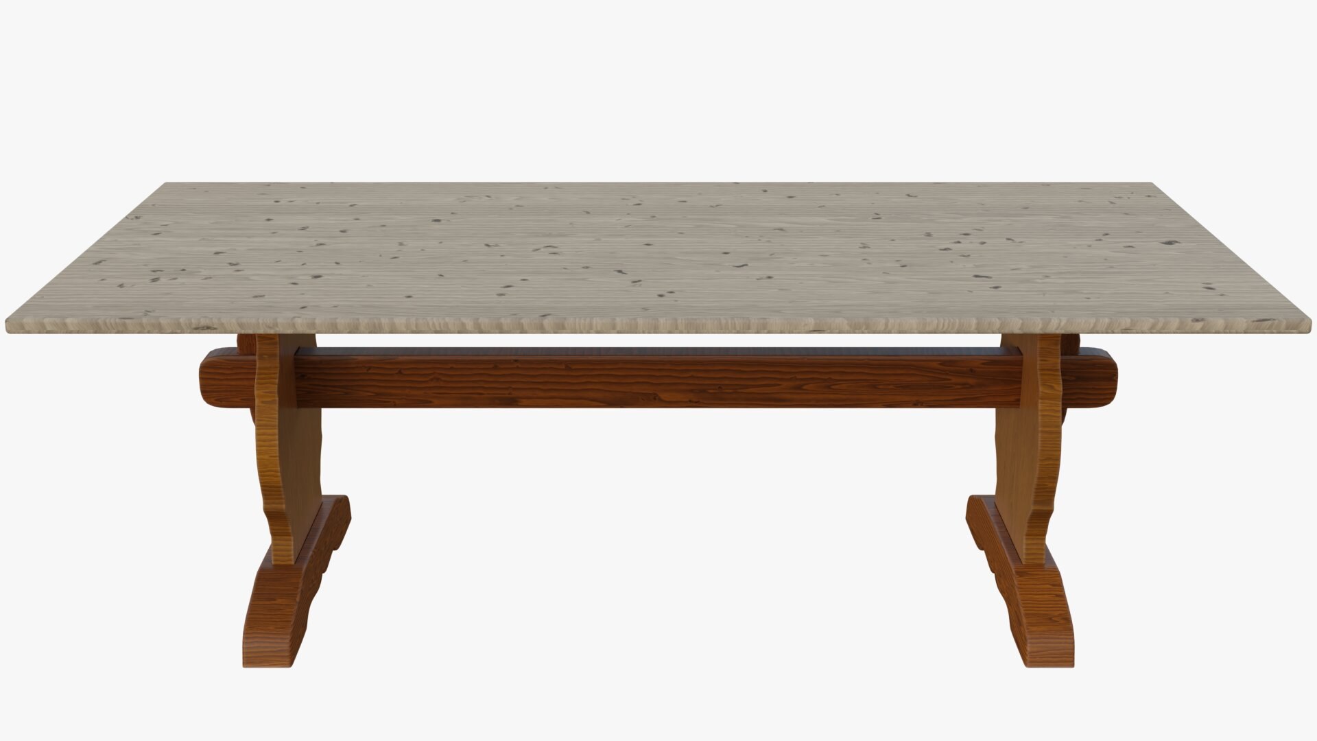Trestle Table Model - TurboSquid 1754838