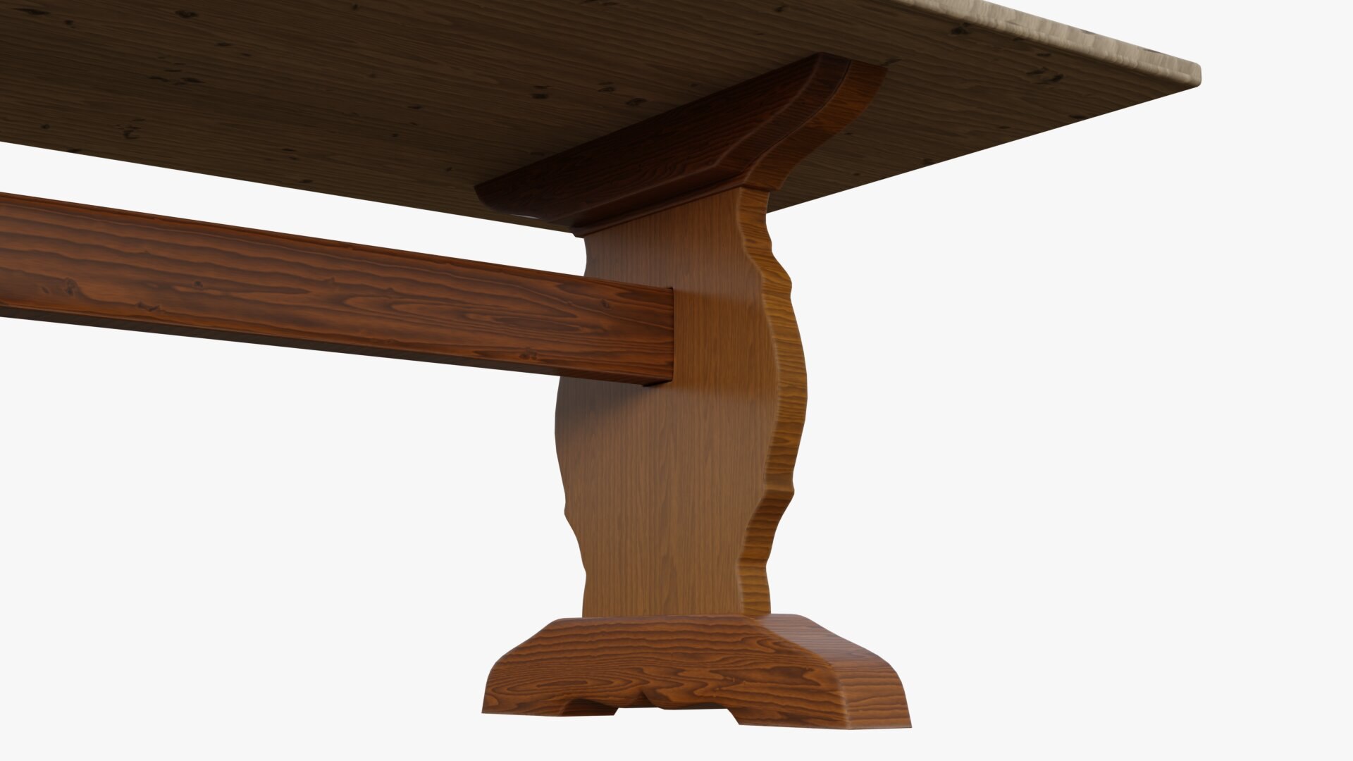 Trestle Table Model - TurboSquid 1754838