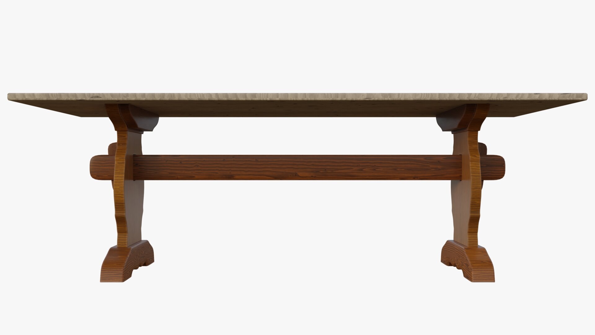 Trestle Table Model - TurboSquid 1754838