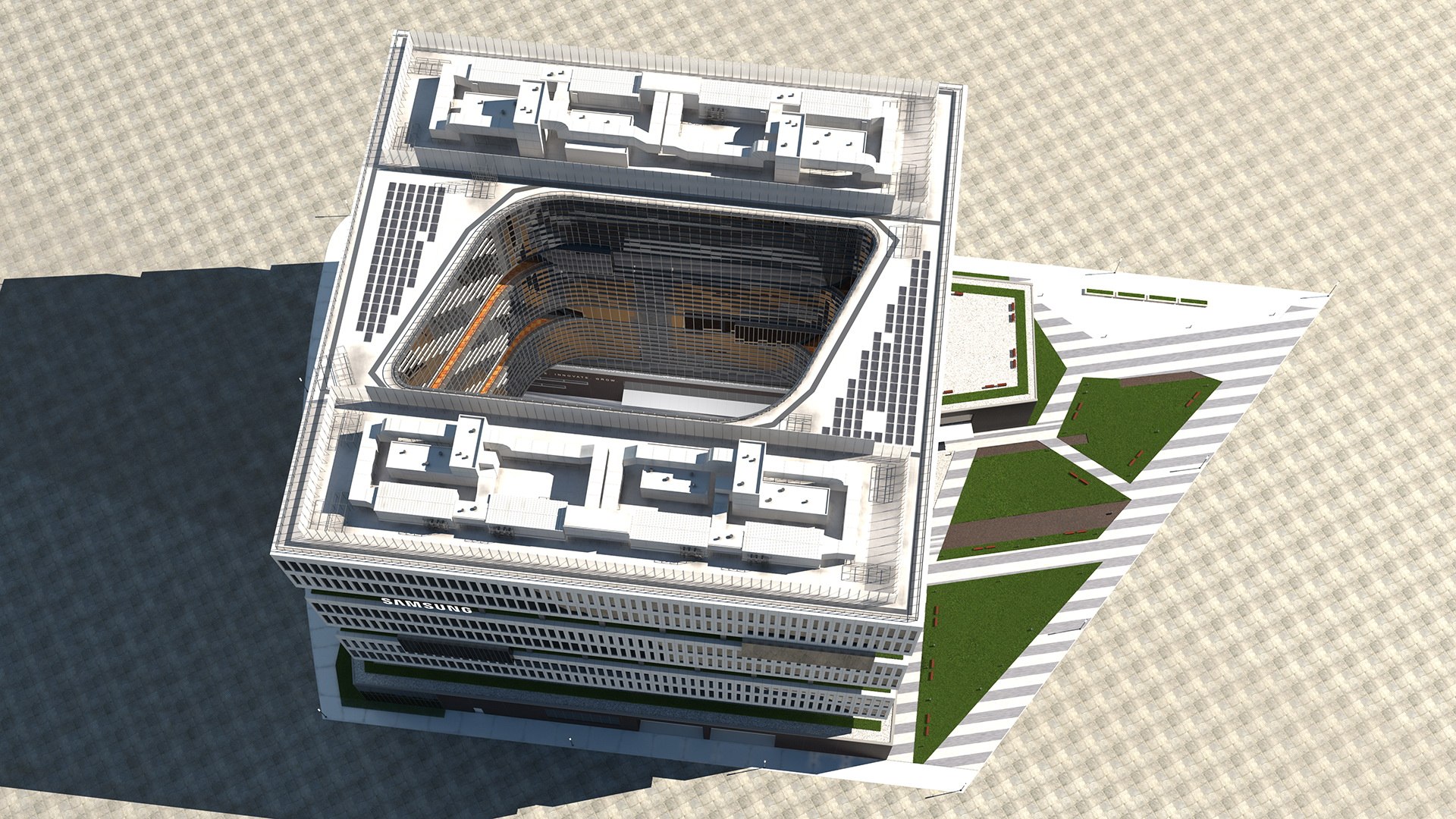 3D samsung america headquarters model - TurboSquid 1681735