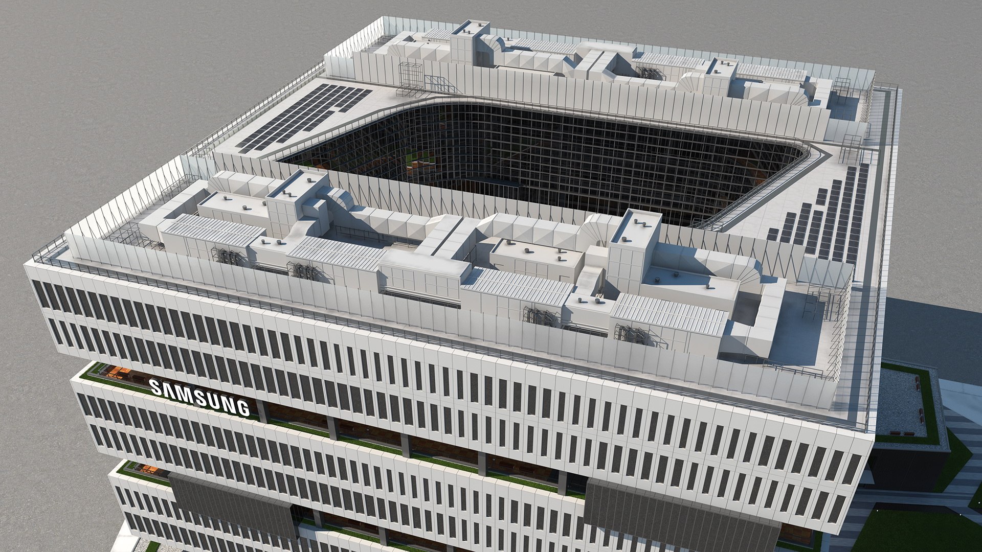 3D samsung america headquarters model - TurboSquid 1681735