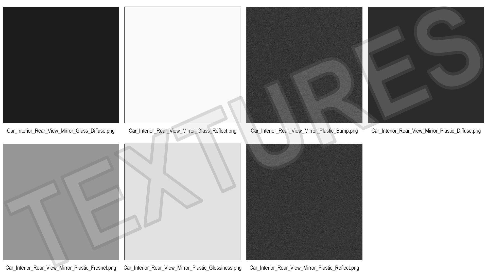 Car Interior Rear View Mirror 3D - TurboSquid 2158693