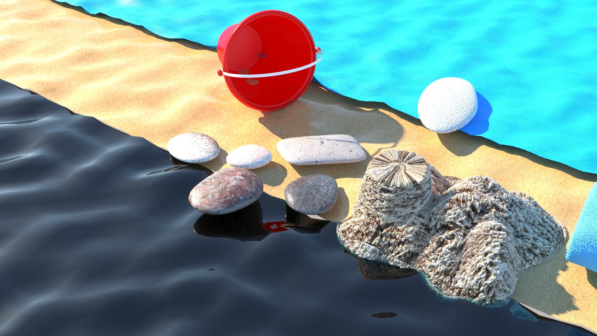 Beach Model - TurboSquid 1822030