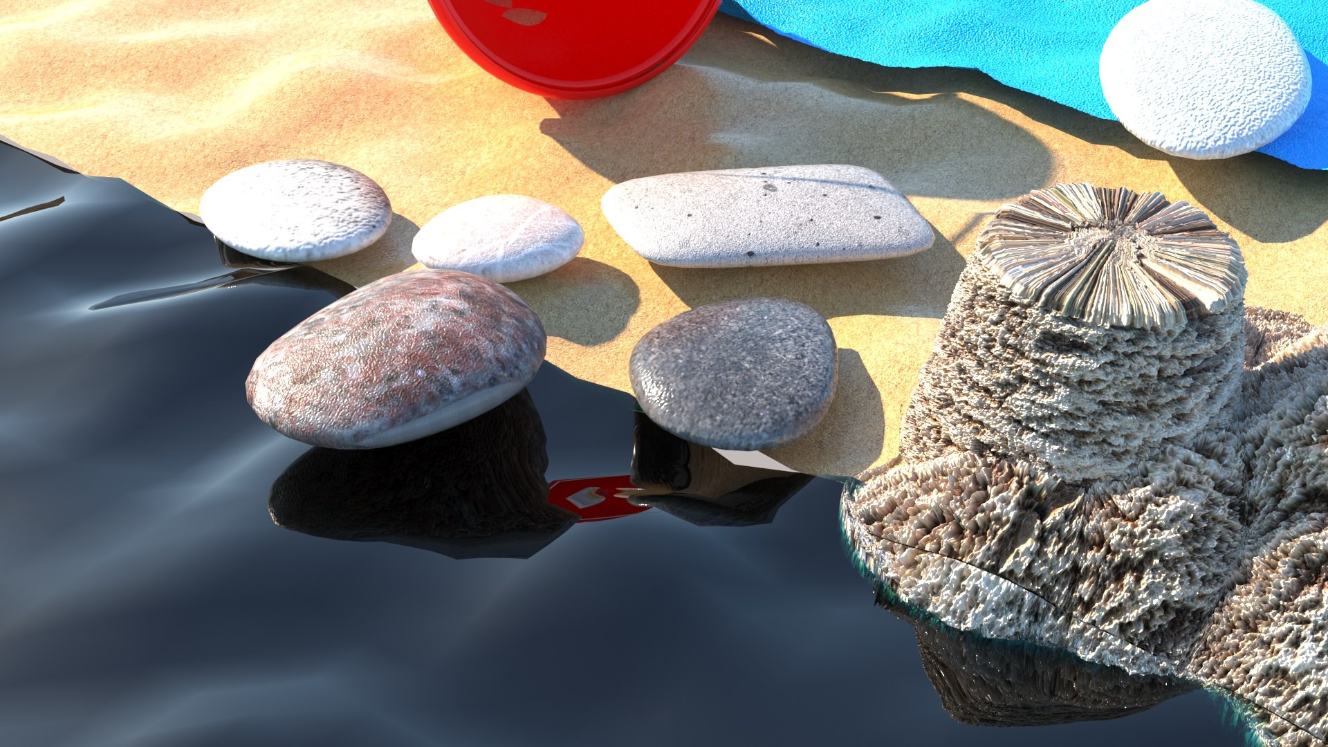 Beach Model - TurboSquid 1822030