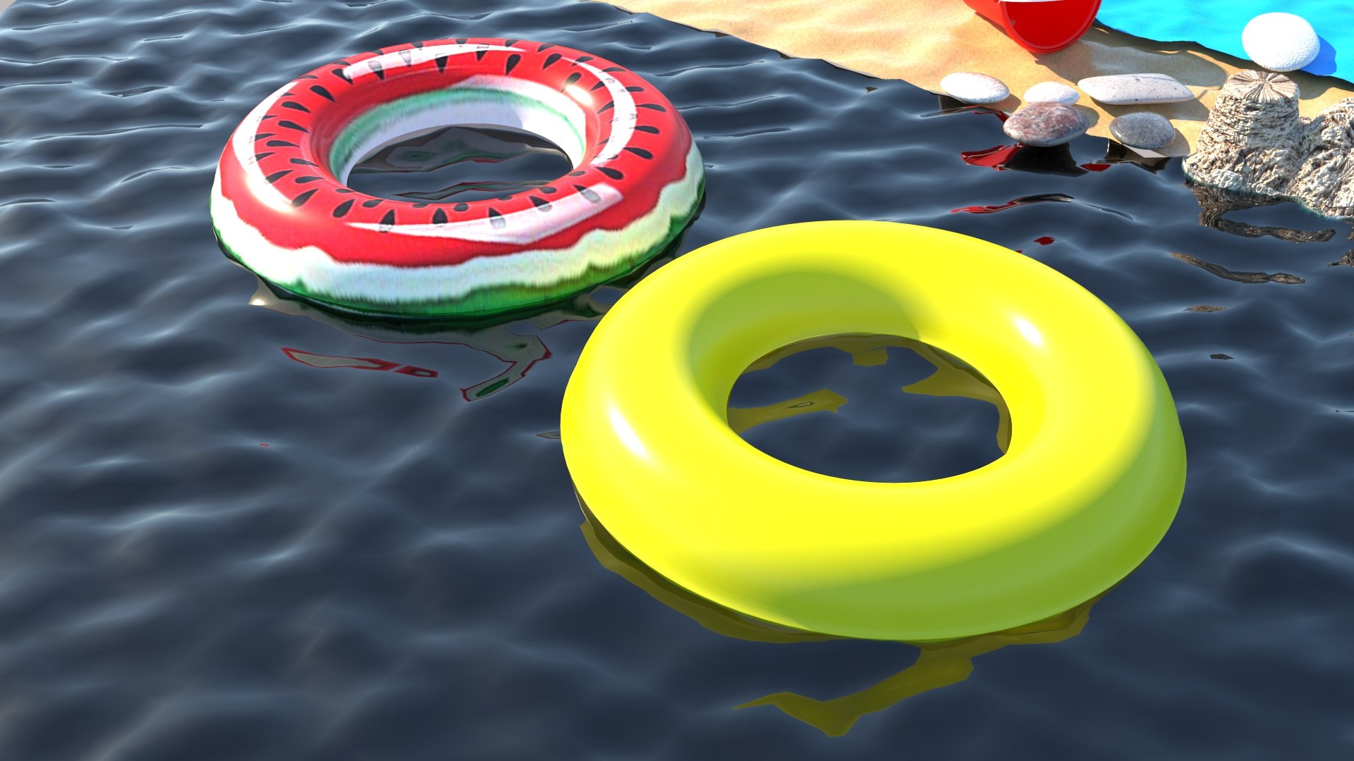 Beach Model - TurboSquid 1822030