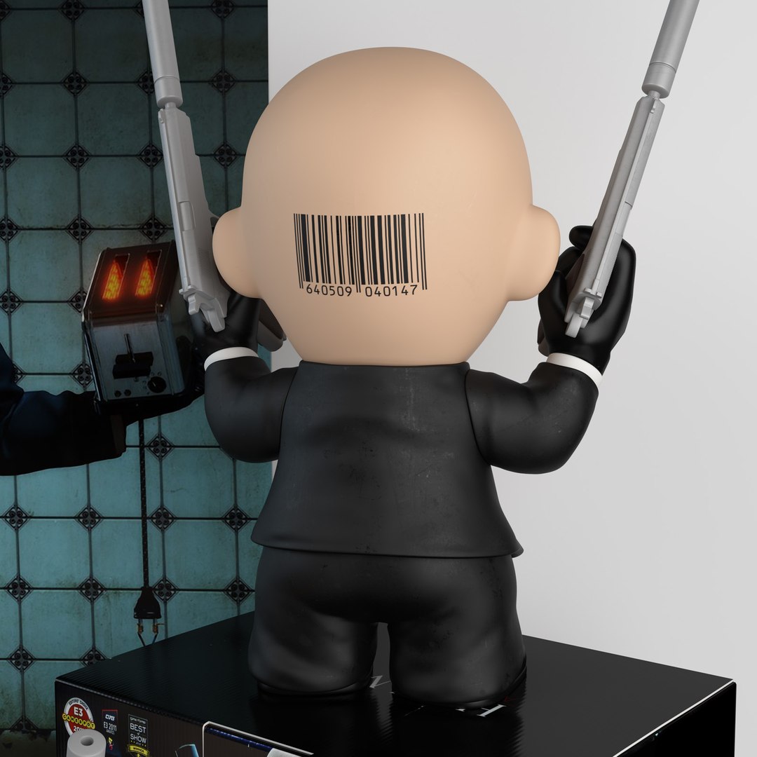 Toy Hitman 3d Model