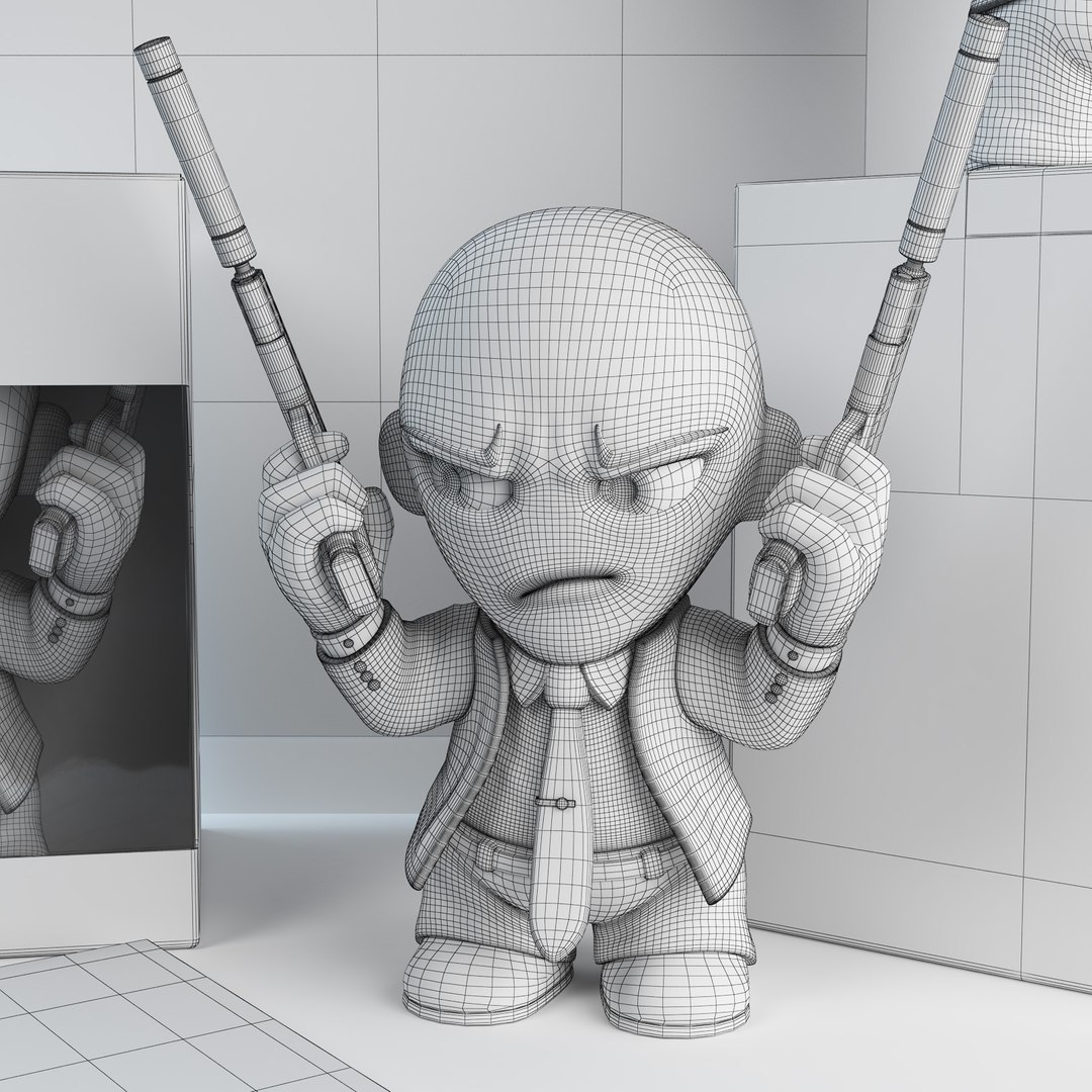 Toy Hitman 3d Model