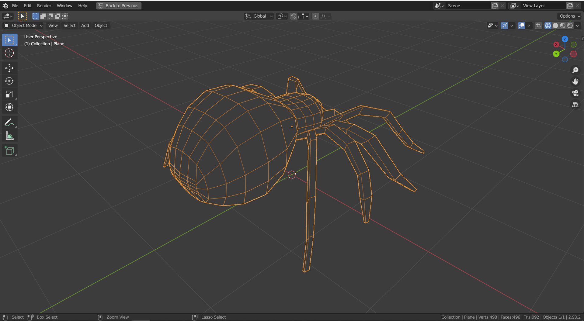 3D Model Low-poly Spider - TurboSquid 1777239