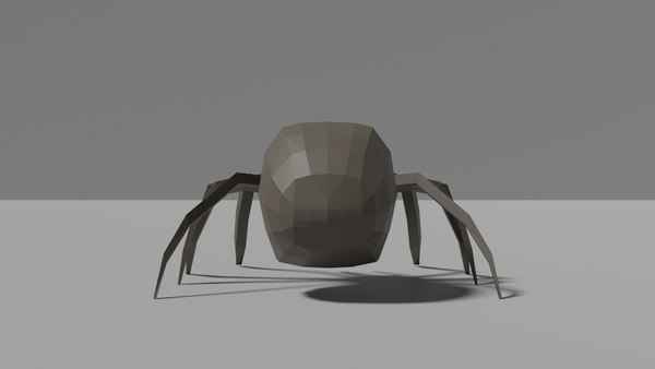 3D model Low-poly Spider - TurboSquid 1777239