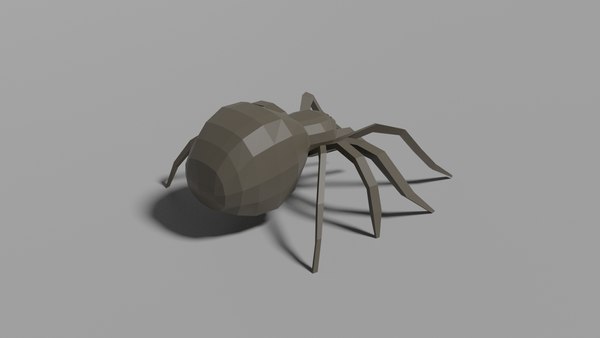 3D model Low-poly Spider - TurboSquid 1777239