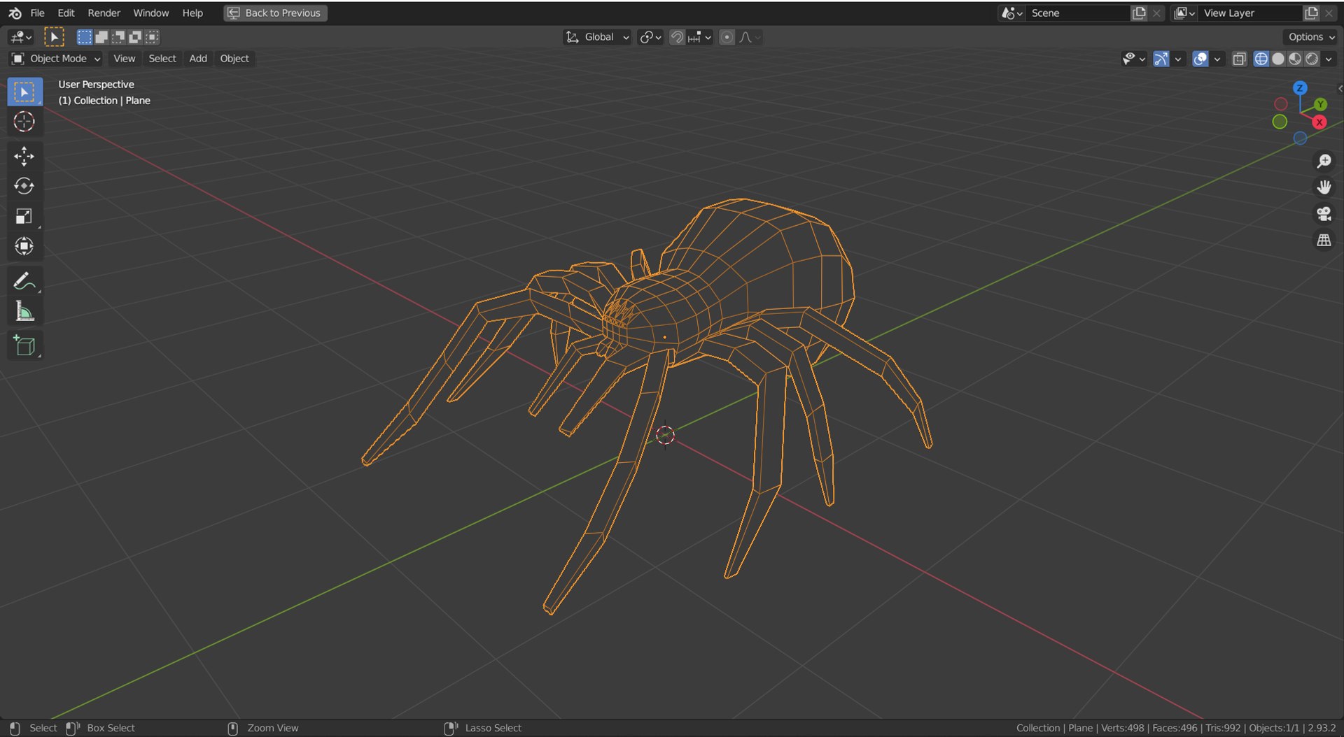 3D Model Low-poly Spider - TurboSquid 1777239