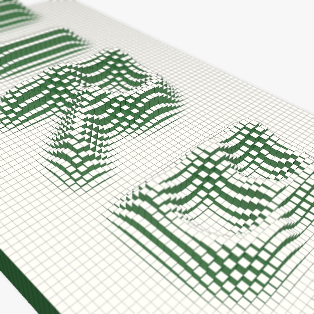 3d Wall Shape Extruded Model