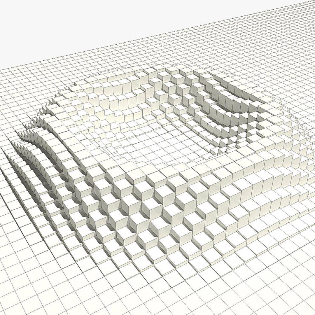 3d wall shape extruded model