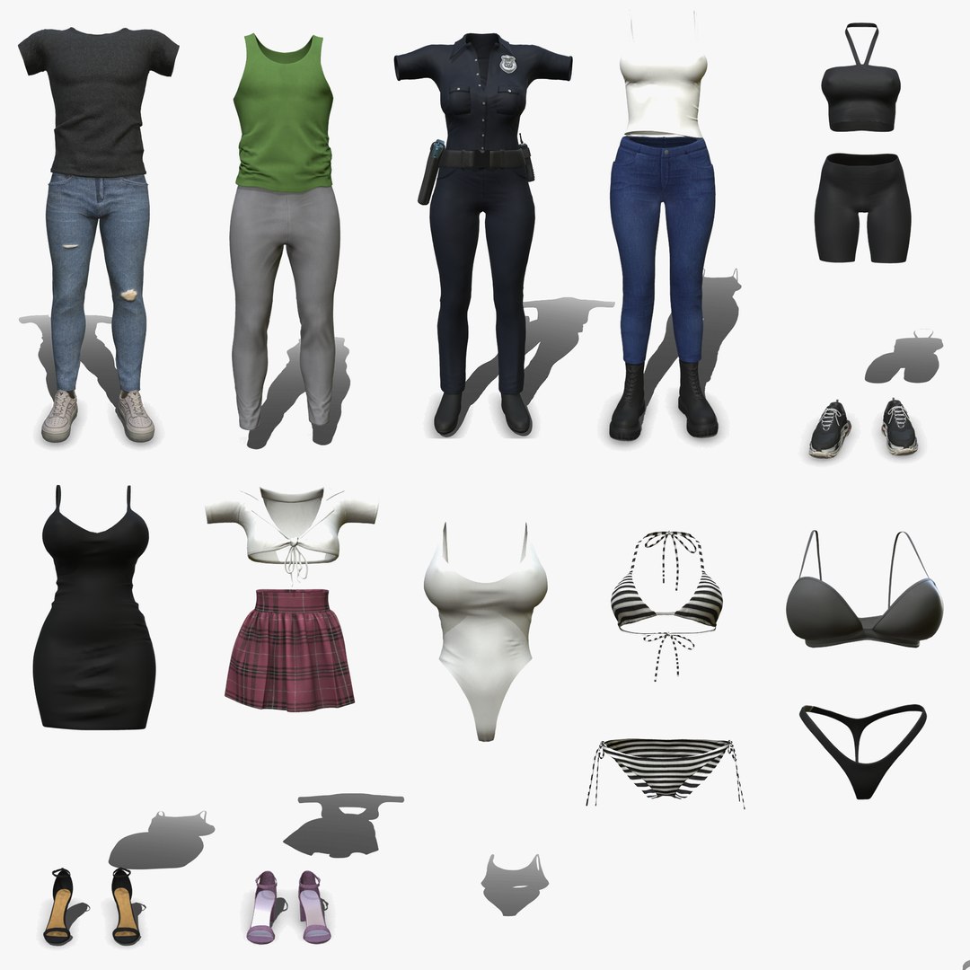 Clothes Pack model - TurboSquid 1935022