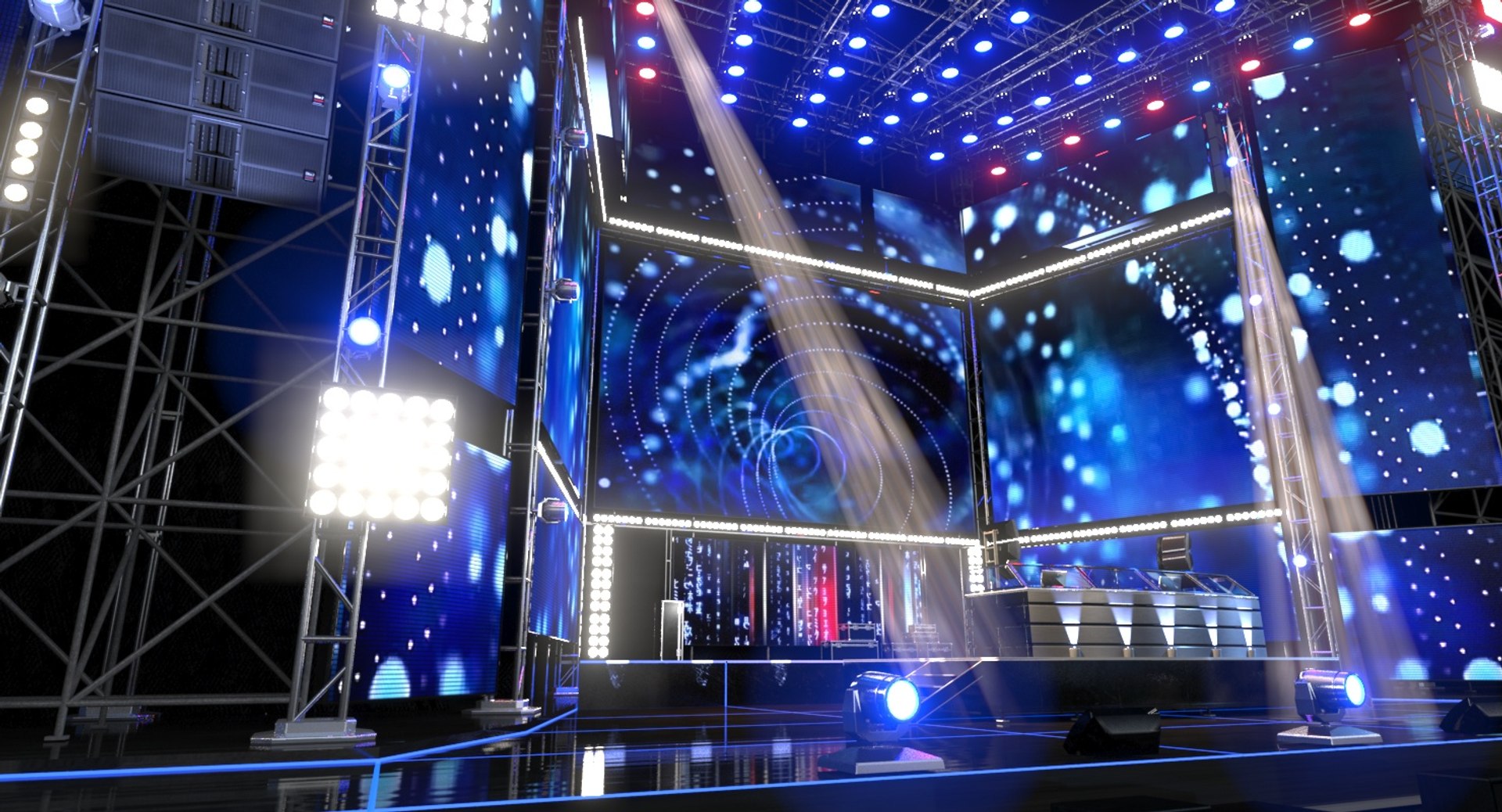 Mega Dj Stage Scene Model - TurboSquid 1385079