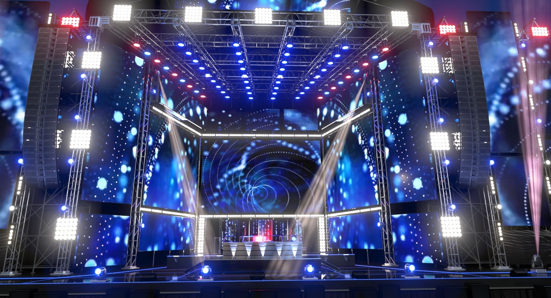Mega Dj Stage Scene Model - TurboSquid 1385079