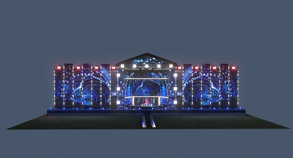 Mega dj stage scene model - TurboSquid 1385079