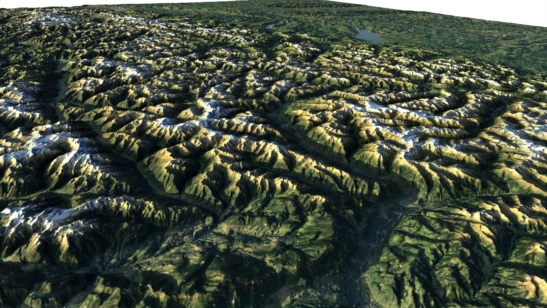 European Alps Huge Scale Terrain 3D Model - TurboSquid 2303470