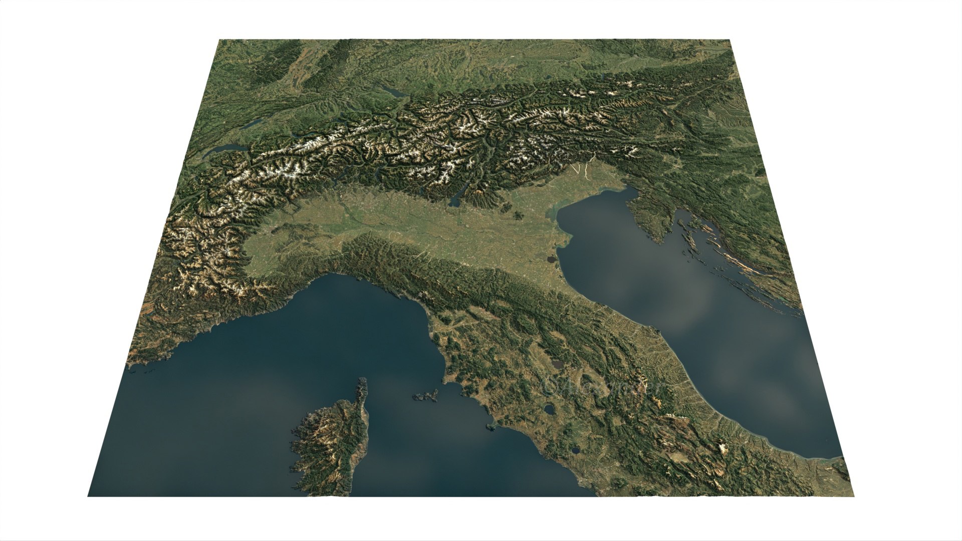 European Alps Huge Scale Terrain 3D Model - TurboSquid 2303470