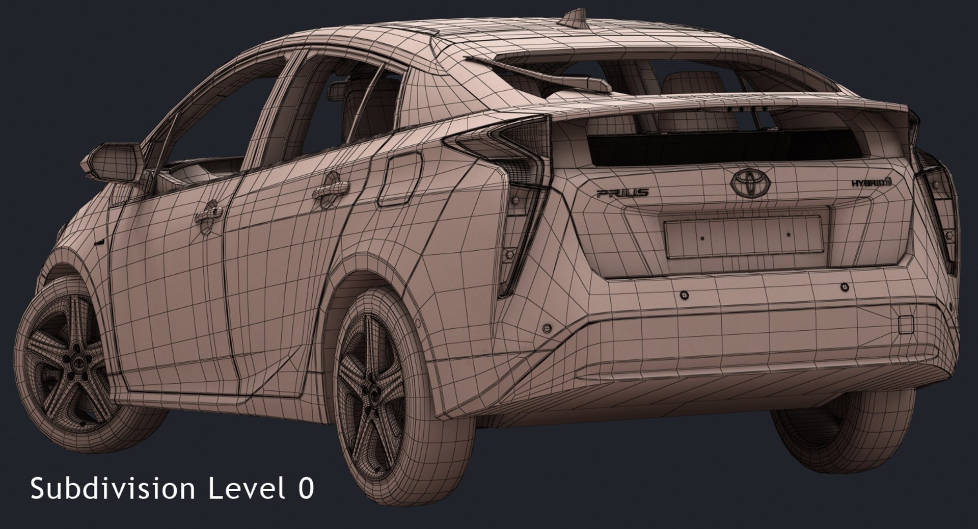 3d Model 2016 Toyota Prius