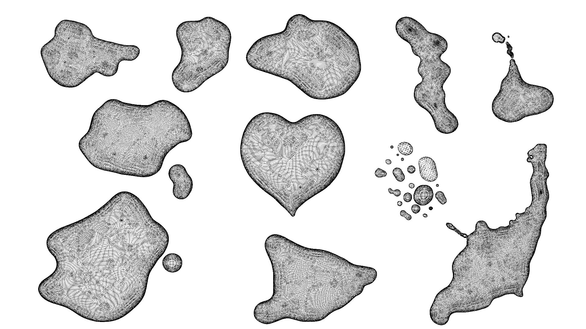 3D Water Puddles Collection 2 - TurboSquid 1861593