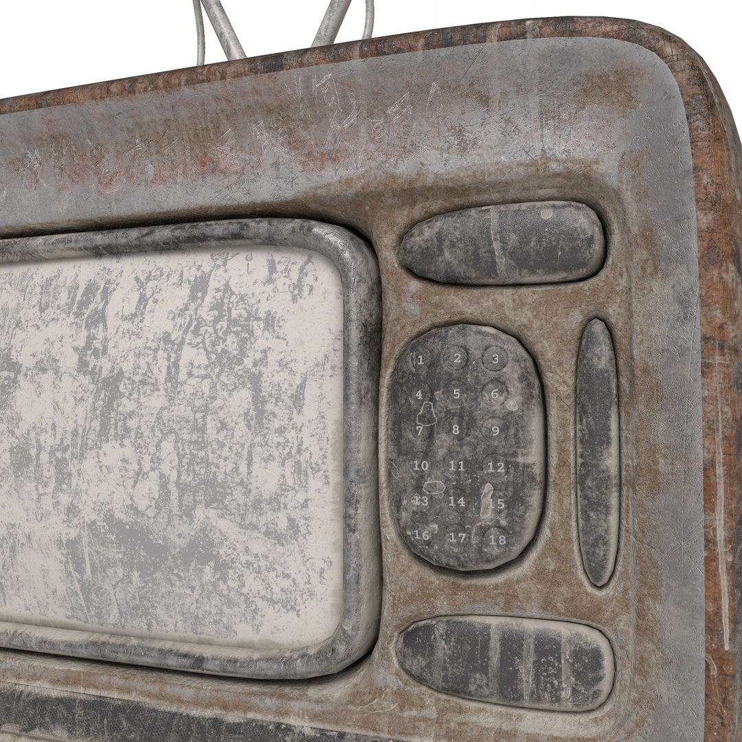 3D Old TV asset package model - TurboSquid 1990911