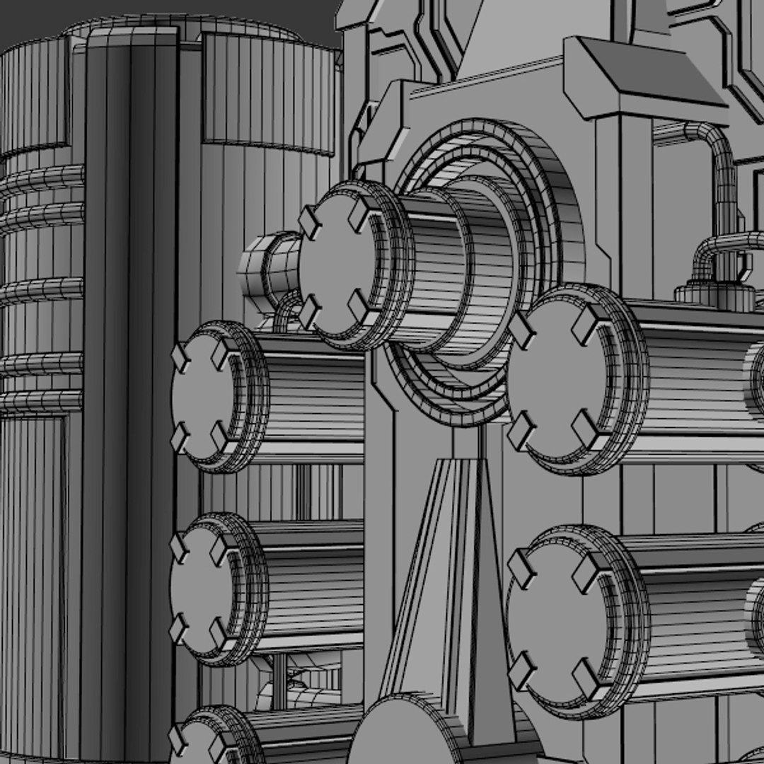 3d Model Of Reactor Architectural Scene