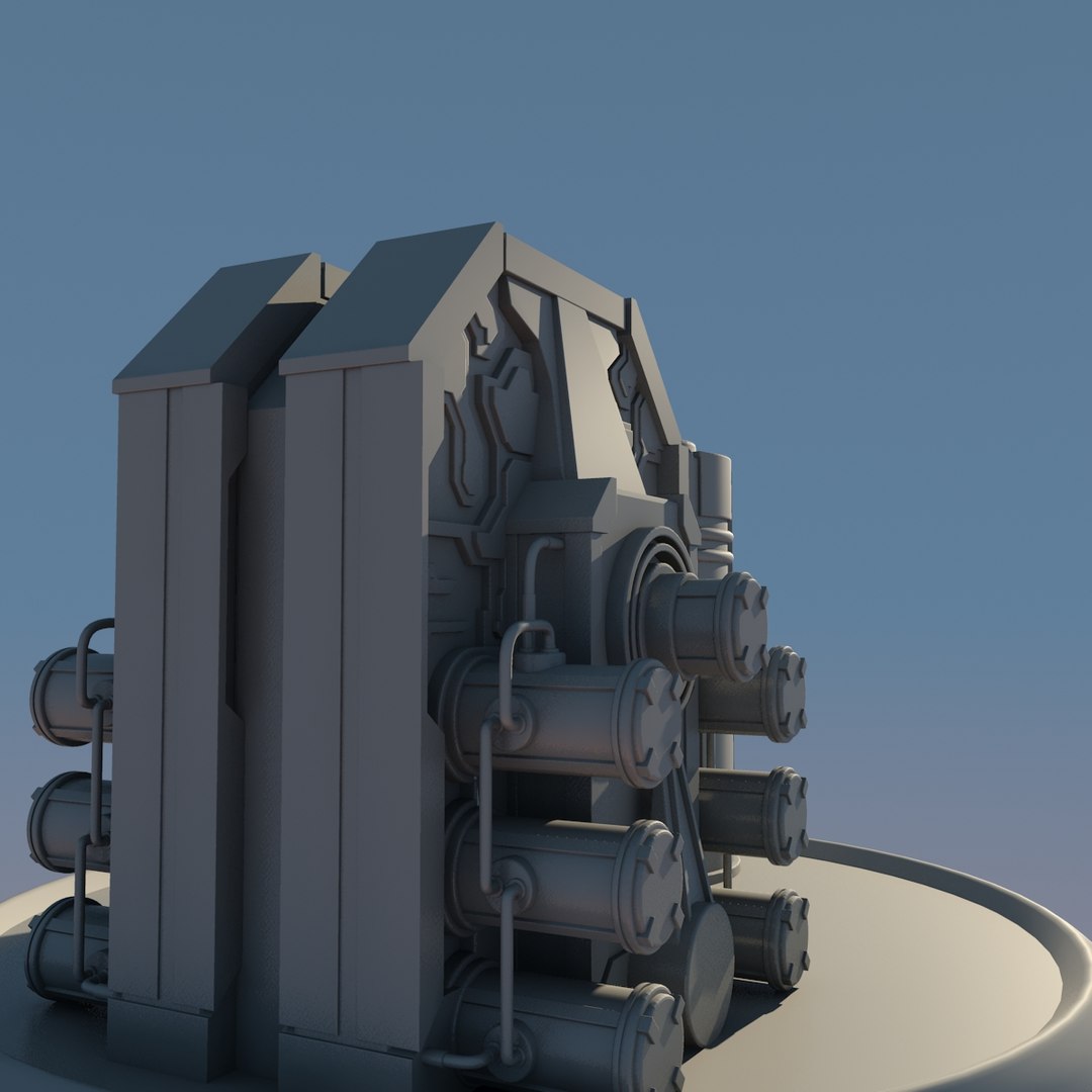 3d Model Of Reactor Architectural Scene