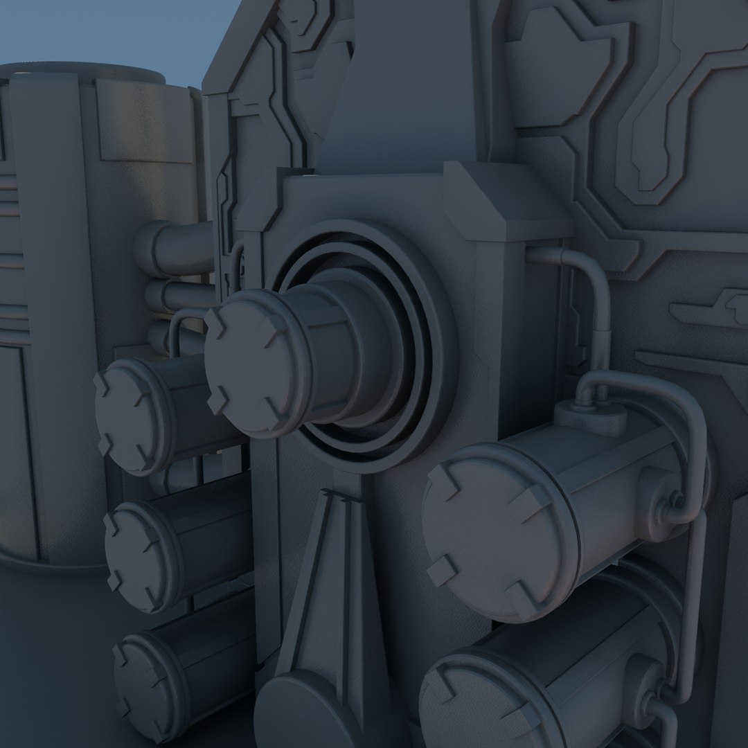 3d Model Of Reactor Architectural Scene