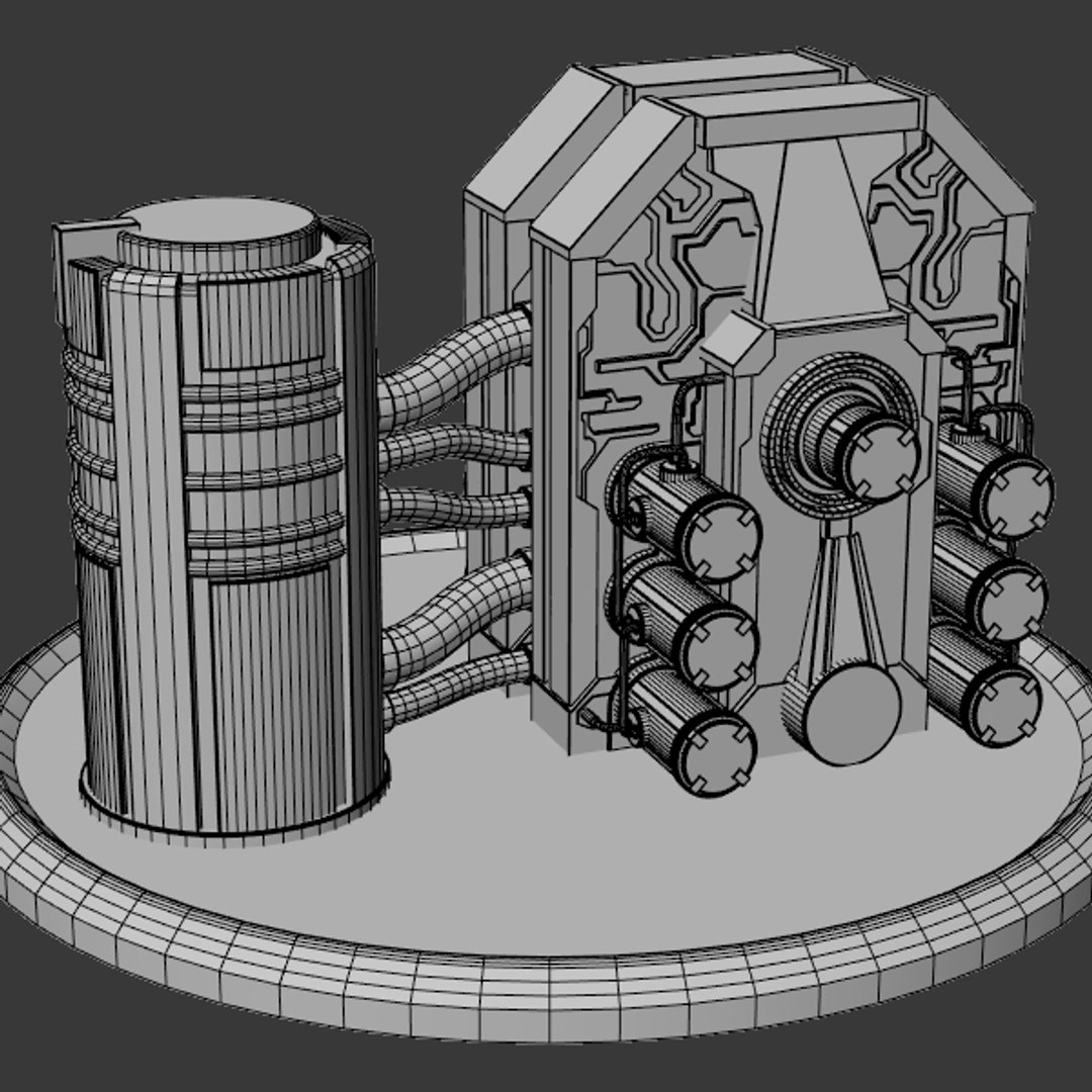 3d Model Of Reactor Architectural Scene
