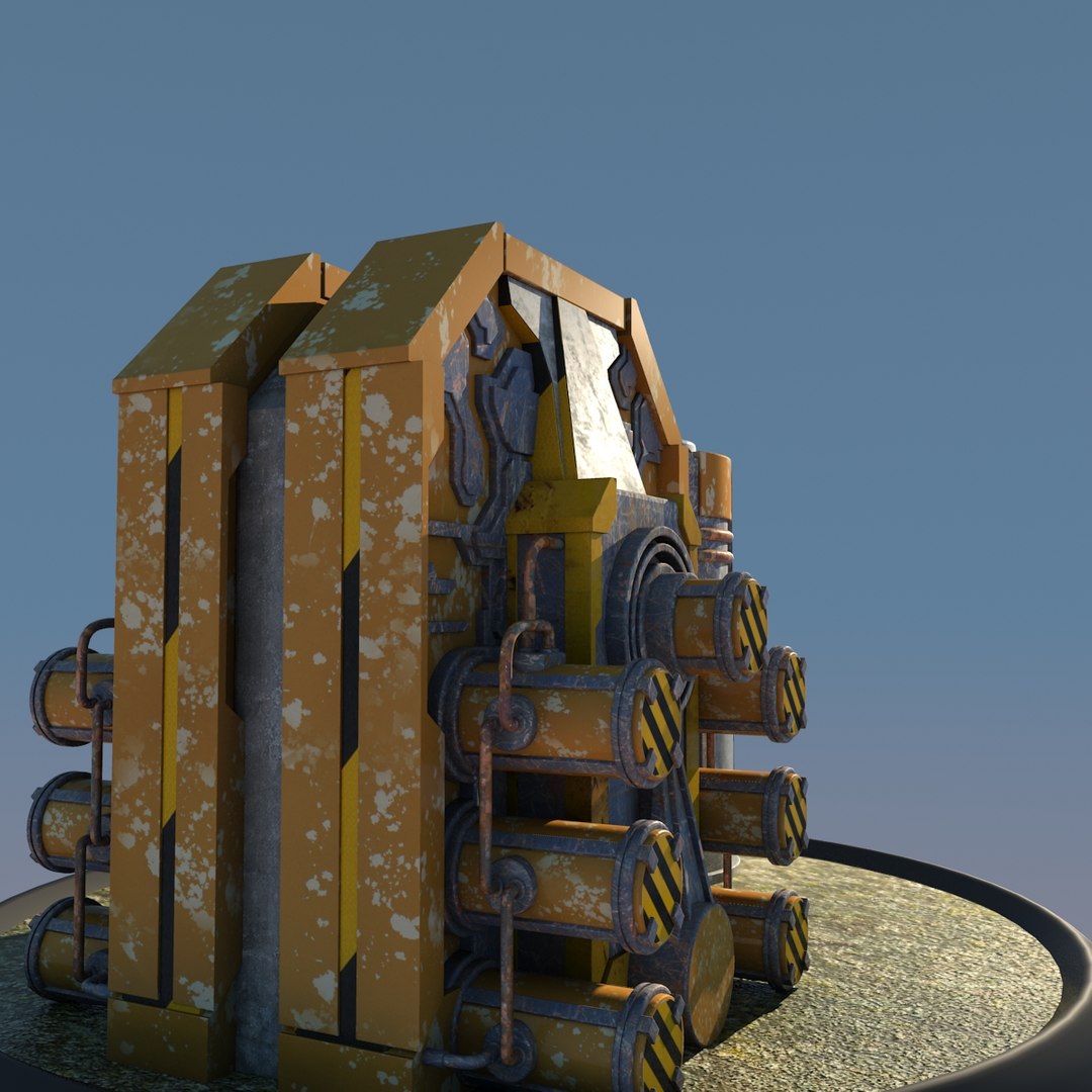 3d Model Of Reactor Architectural Scene
