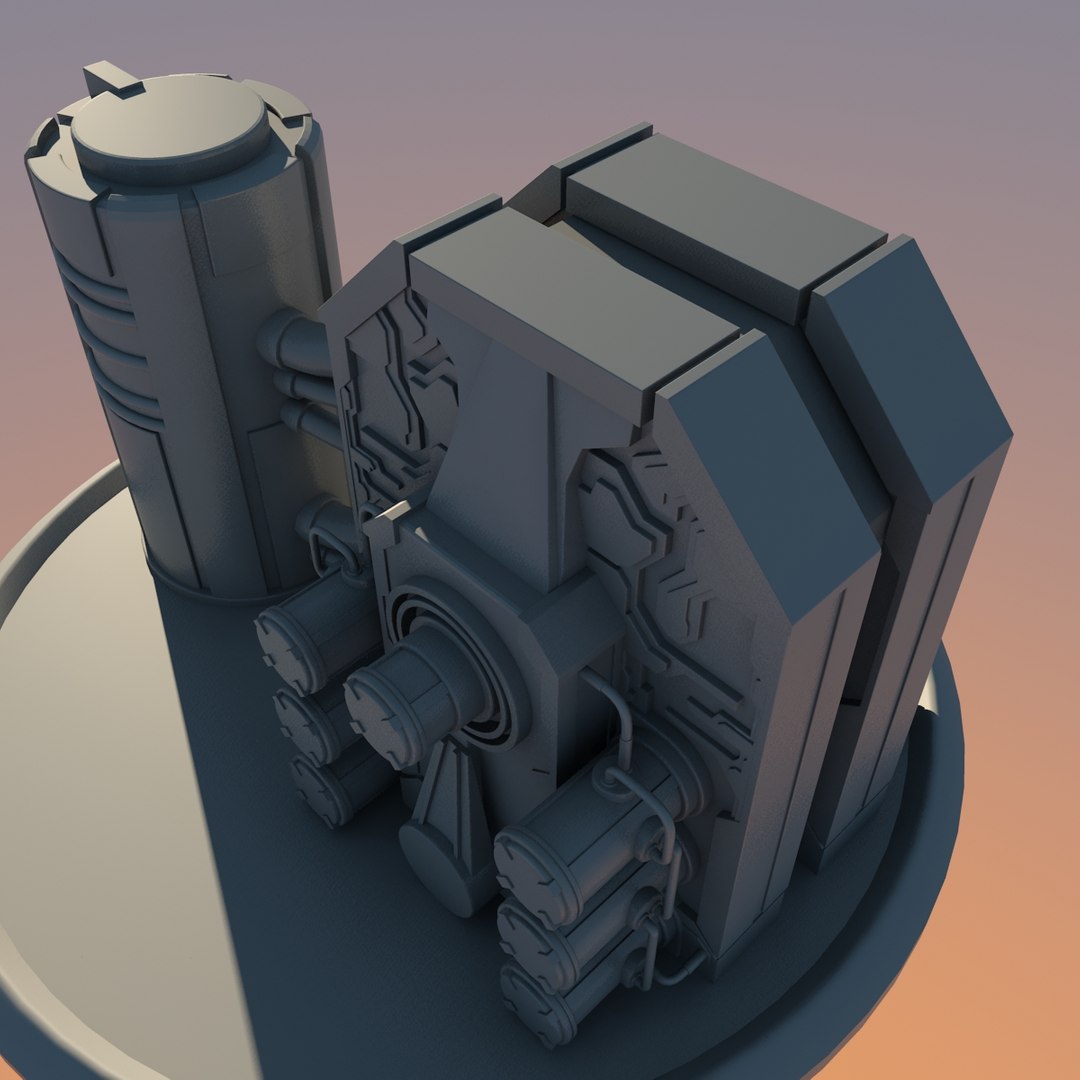 3d Model Of Reactor Architectural Scene