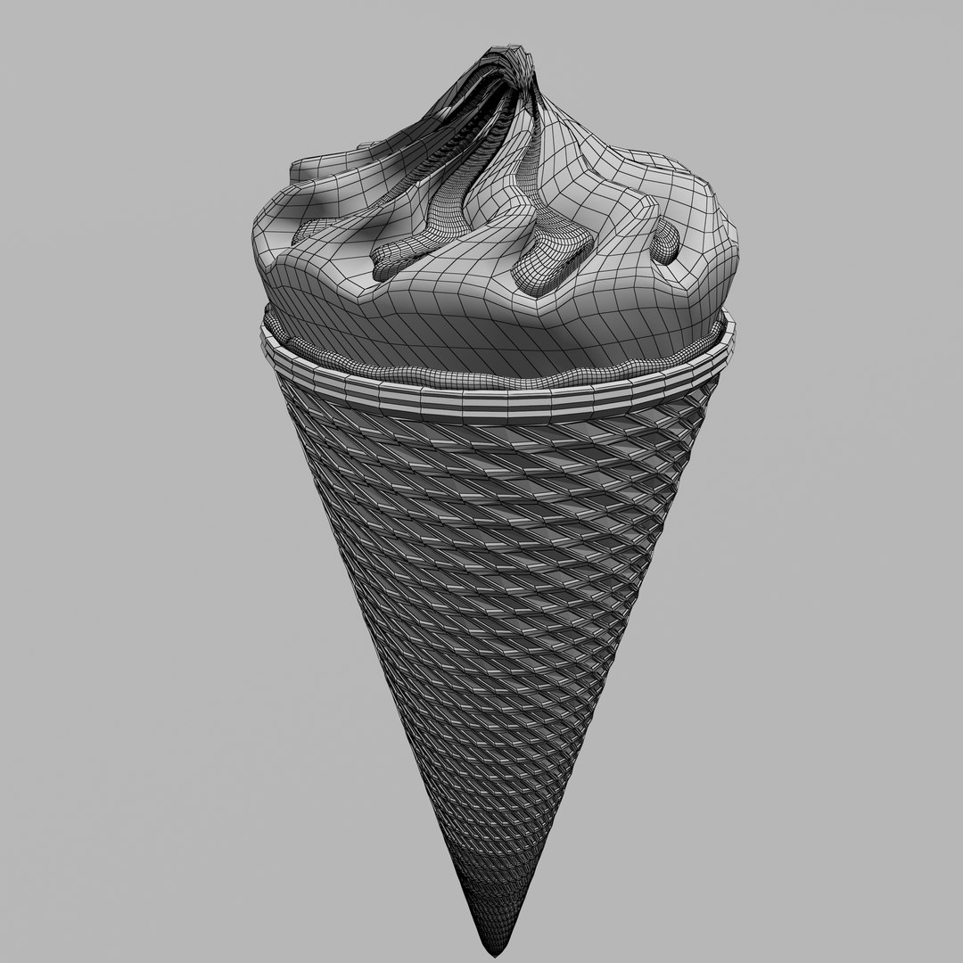 3d model realistic cone