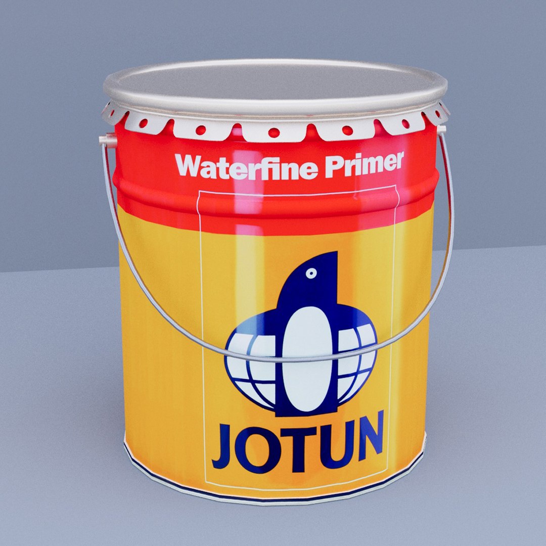 Paint Bucket Jotun Lowpoly 3D - TurboSquid 2106079