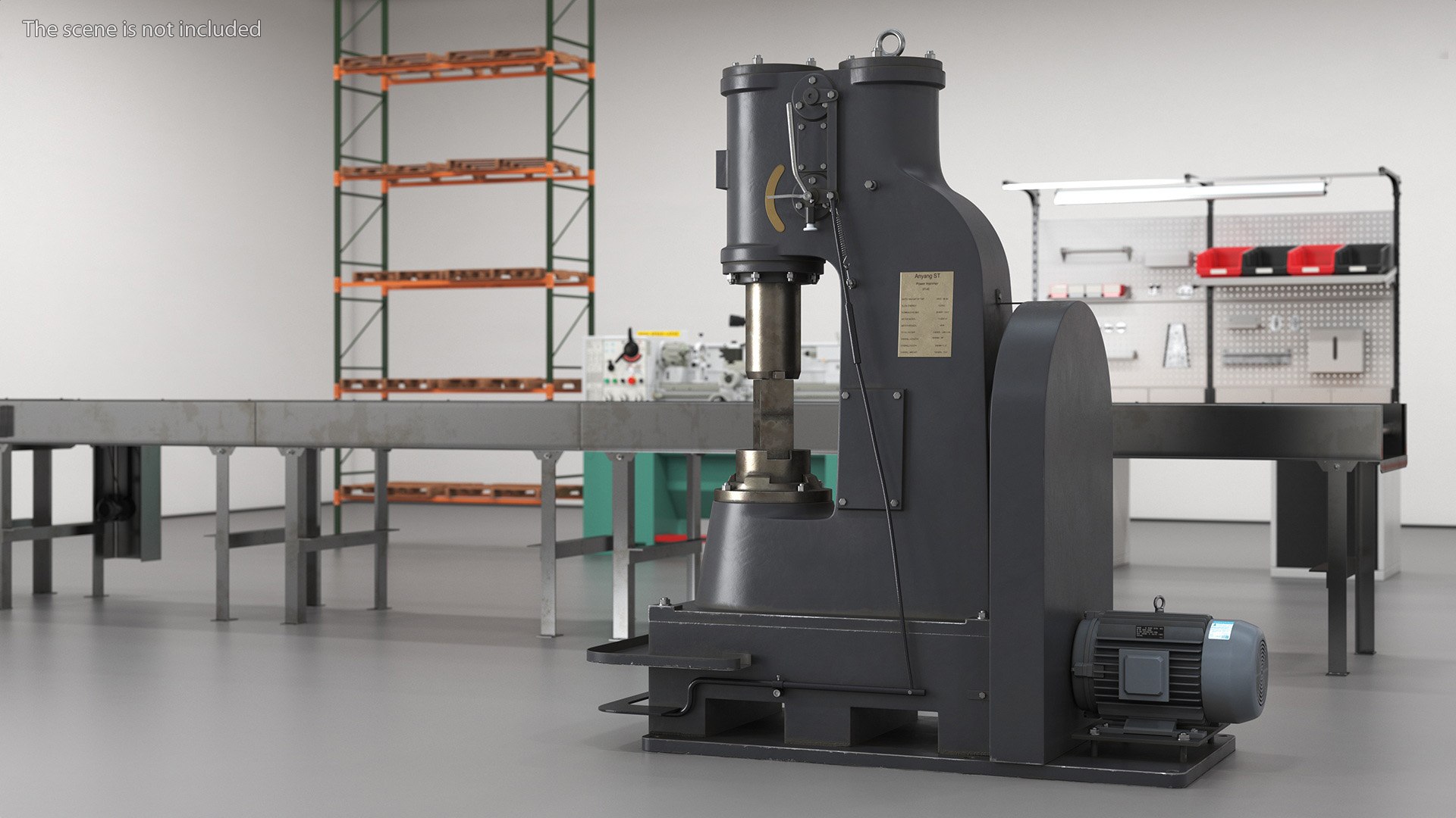 Pneumatic Forging Hammer 3D Model - TurboSquid 2270304