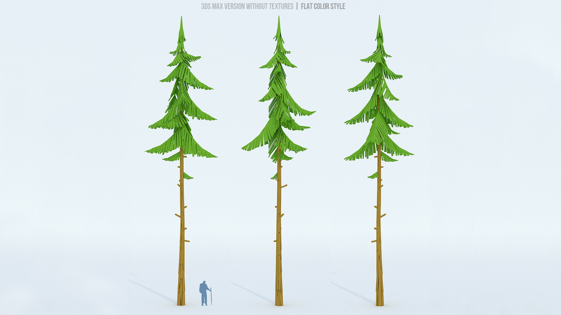 Cartoon Forest Spruce Model - TurboSquid 1324760