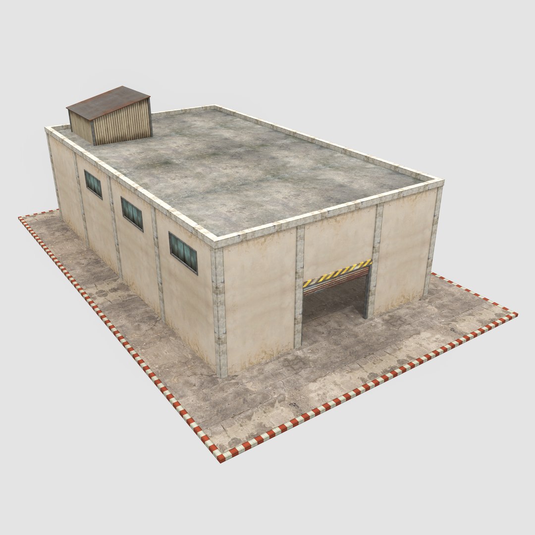 3D Model Warehouse Interior Industrial Building - TurboSquid 1273230