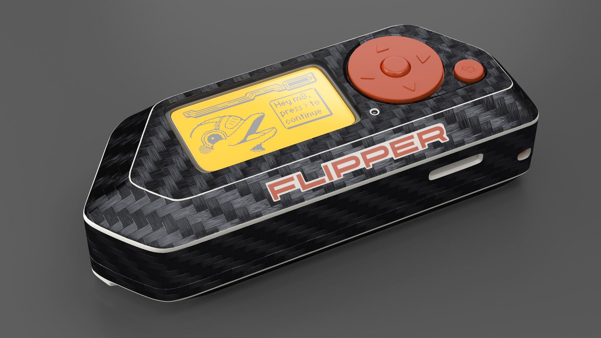 3D Flipper Zero Multitool Carbon - TurboSquid 2111804