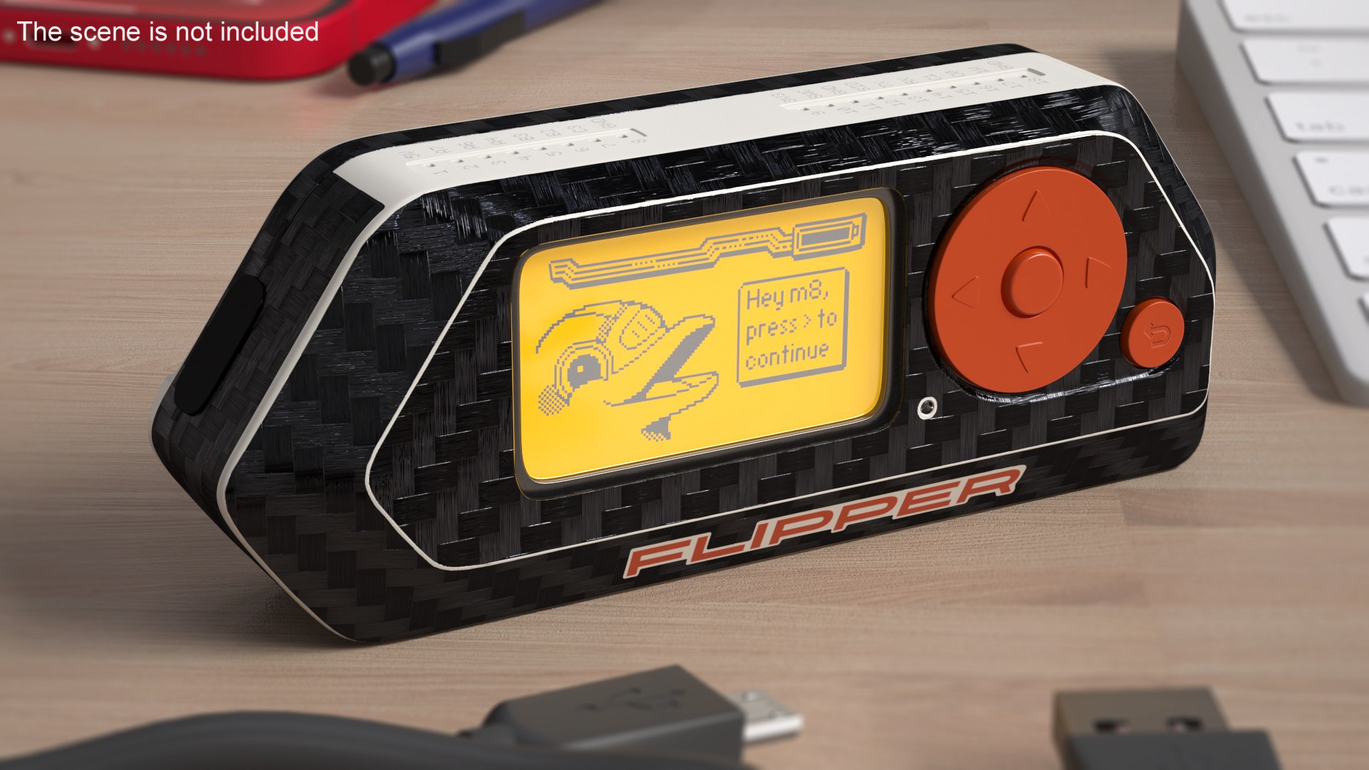 3D Flipper Zero Multitool Carbon - TurboSquid 2111804