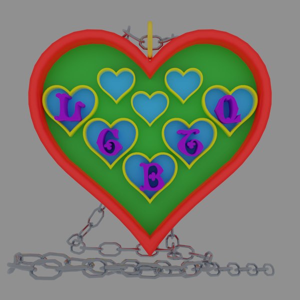 modelo 3d LGBTQ Locket - TurboSquid 2089061