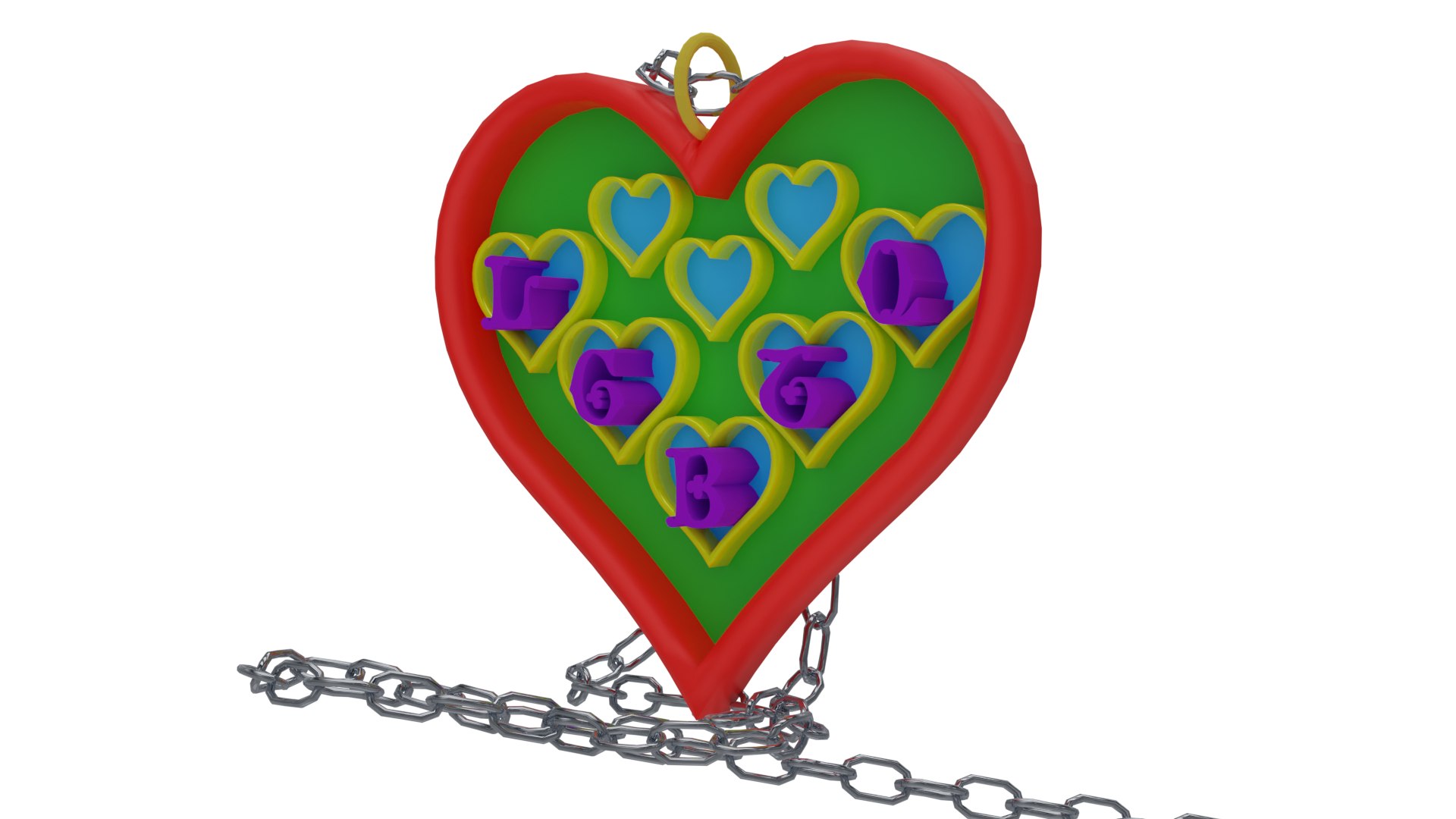 LGBTQ Locket Model - TurboSquid 2089061