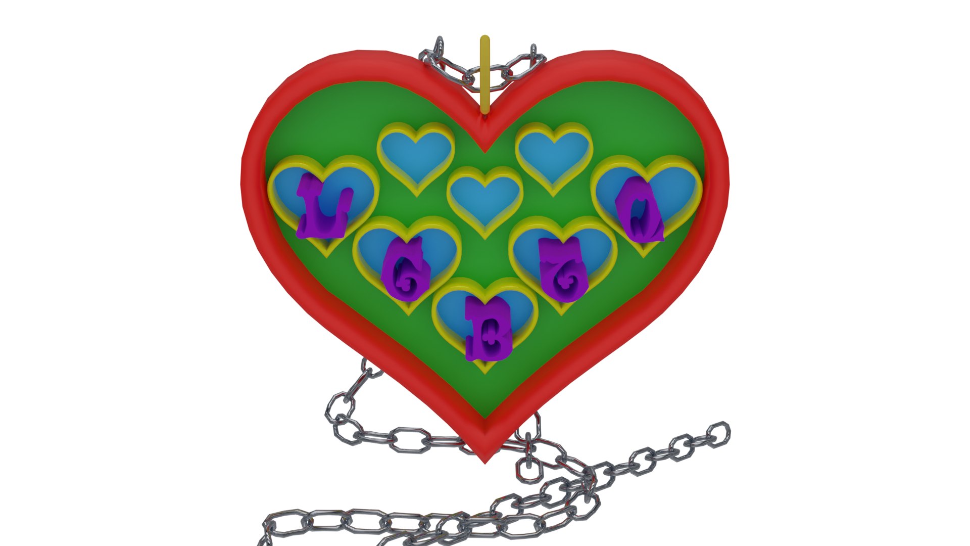 LGBTQ Locket Model - TurboSquid 2089061
