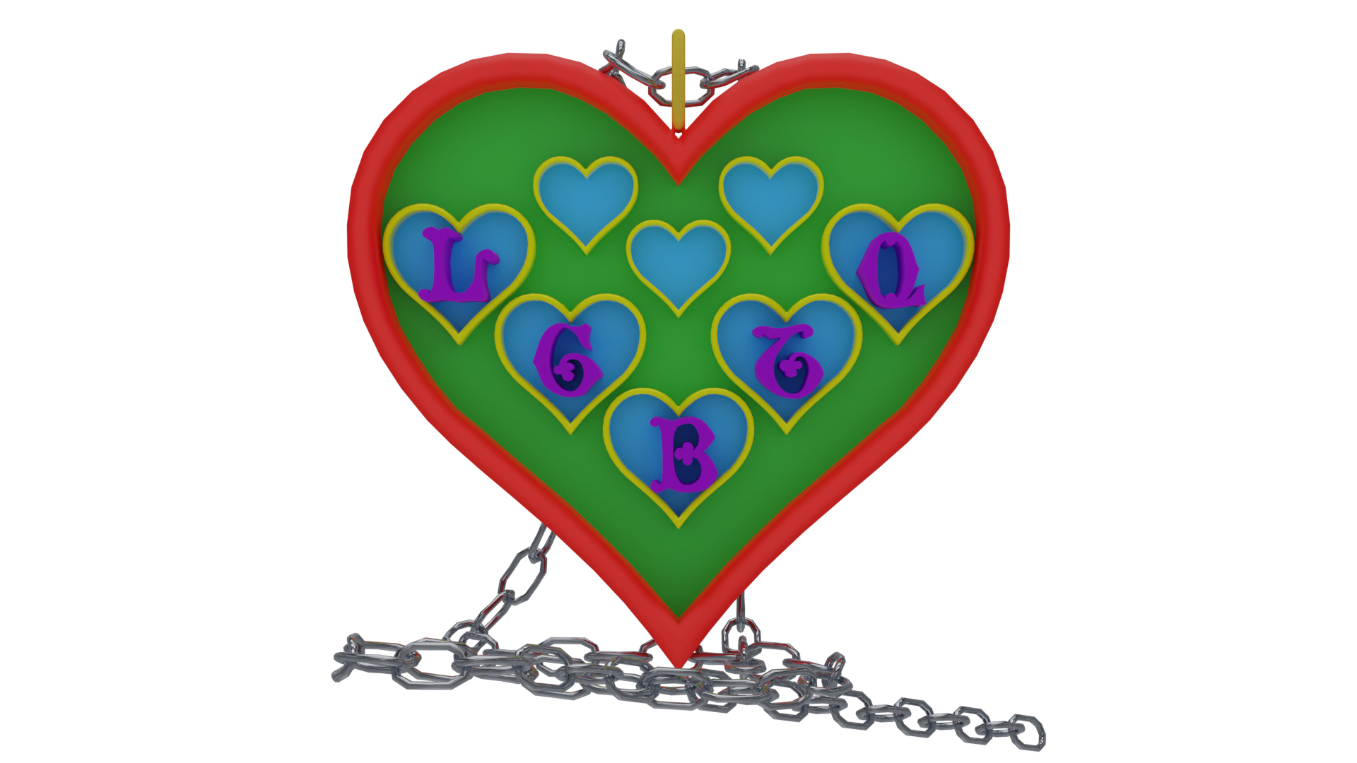 LGBTQ Locket Model - TurboSquid 2089061
