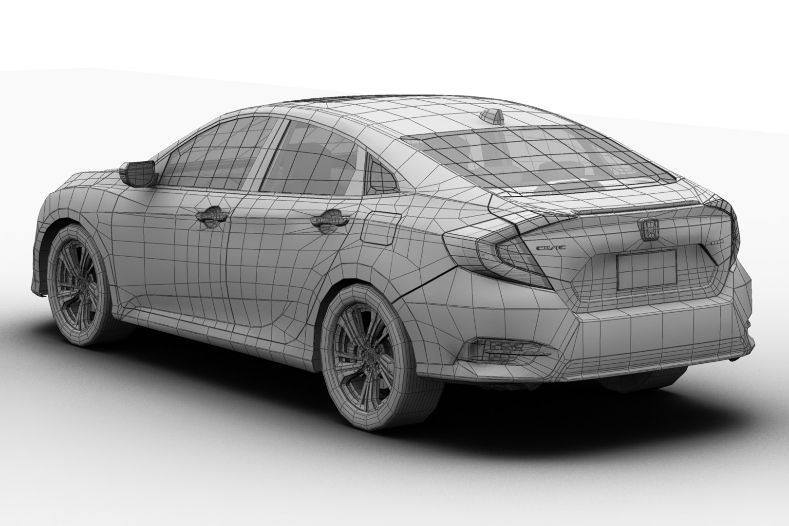 Honda Civic 2016 3D Model - TurboSquid 1211722