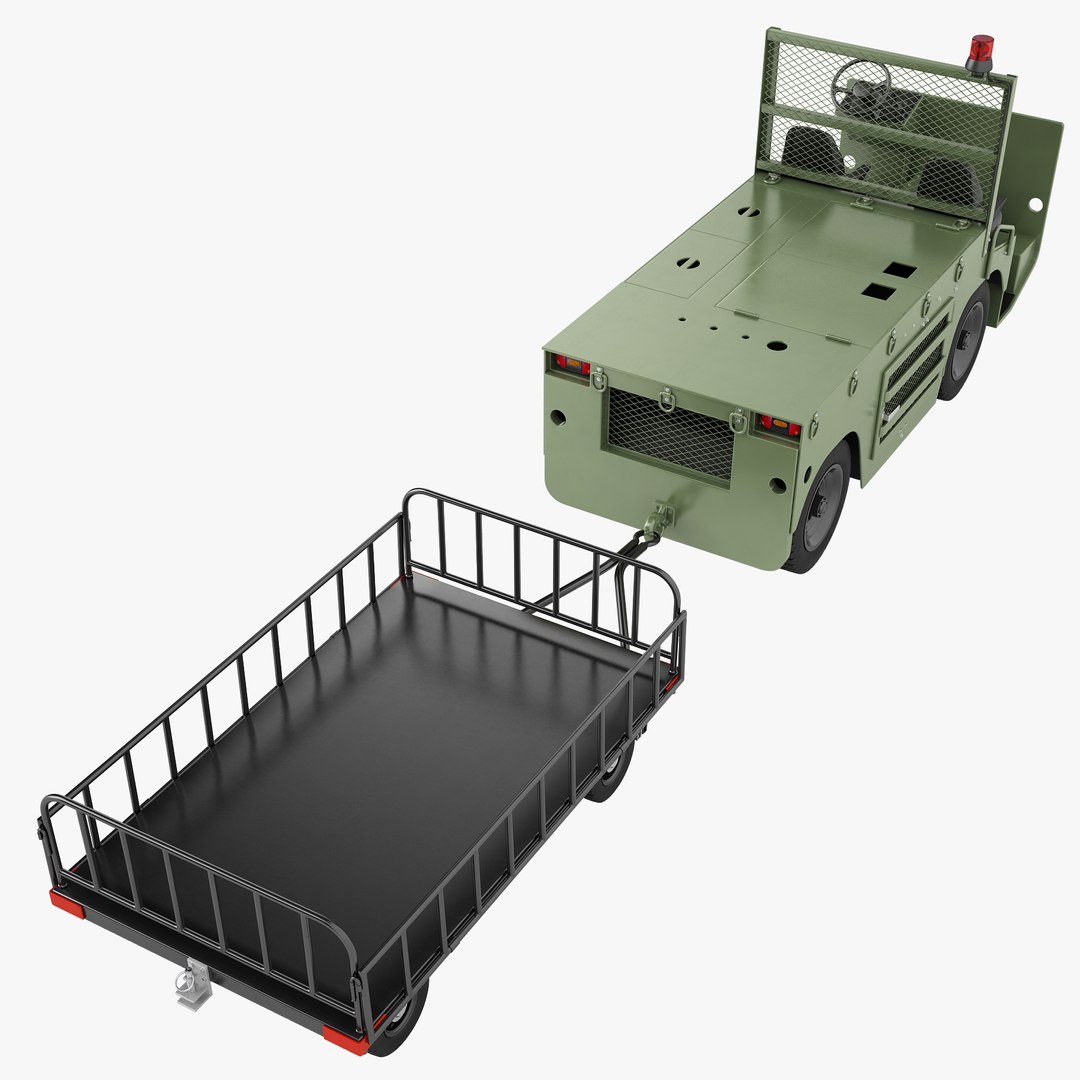 Military Aircraft Tugs 07 3D model - TurboSquid 1744464